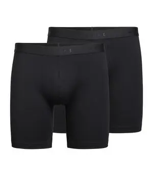 Falke 2-pack Long Leg Boxer Daily Comfort - Black