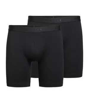 Falke 2-pack Long Leg Boxer Daily Comfort - Black