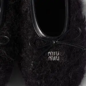 Miu Miu Mohair Ballerinas