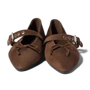 Miu Miu Suede Ballerinas