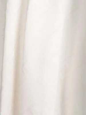Fendi Ff Ivory Wool And Silk Poncho