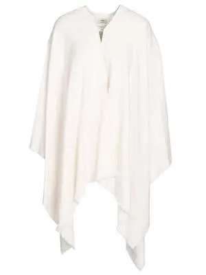 FENDI Fendi Women Ff Ivory Wool And Silk Poncho