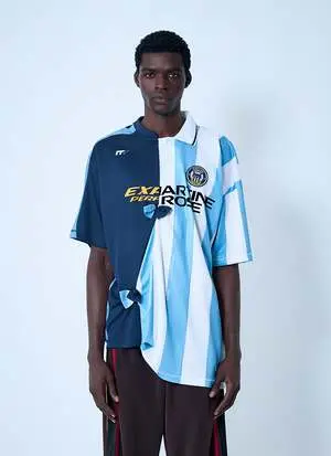Martine Rose Logo Motif Football Top - Blue