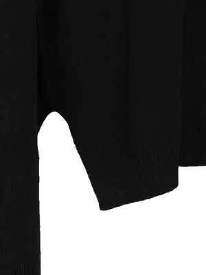 Rick Owens Crew Neck Fitted Sweater - Black