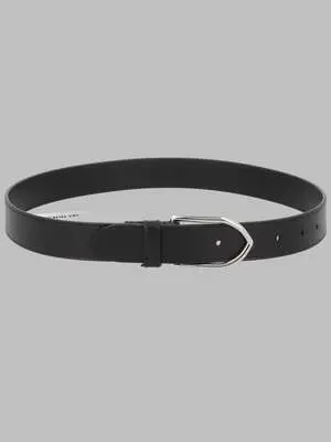 Jacquemus Cintura Bambino Belt With Silver Tone Buckle - Black