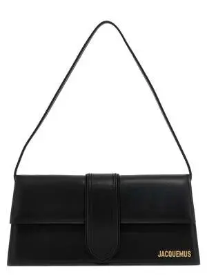 Jacquemus Le Bambino Long Leather Shoulder Bag - Black
