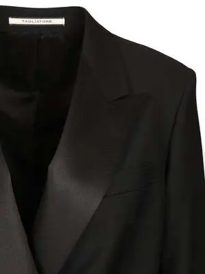 Tagliatore Double-breasted Wool Tuxedo With Wide Peak Lapels