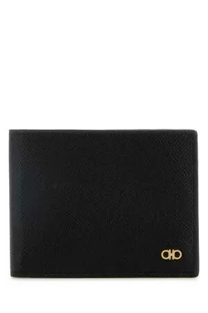 FERRAGAMO Leather Wallet - Black