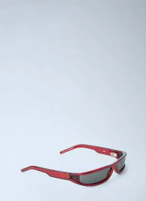 Rick Owens Rectangular Sunglasses - Red