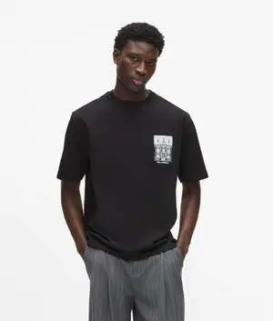 Karl Lagerfeld Exclusive Maison De Karl Pocket T-shirt - Black