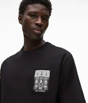 Karl Lagerfeld Exclusive Maison De Karl Pocket T-shirt - Black