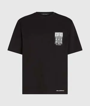 Karl Lagerfeld Exclusive Maison De Karl Pocket T-shirt - Black