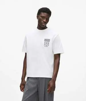 Karl Lagerfeld Exclusive Maison De Karl Pocket T-shirt - White