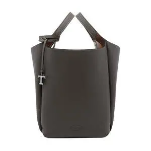 TOD'S Small Leather Bucket Bag - Green
