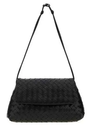 Bottega Veneta Woven Leather Clutch - Black