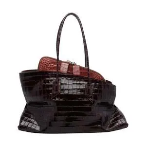 Attico The Atttico Medium La Passeggiata Handbag - Brown