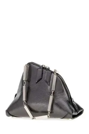 Attico Slate Leather La Scala Handbag