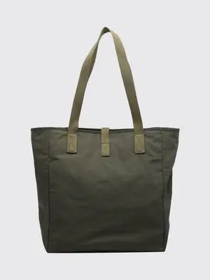 A.p.c. Archive Tote Bag In Nylon With Double Handle And Printed Logo - Green