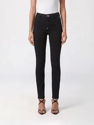 Philipp Plein High-waisted Skinny Jeans In Five-pocket Stretch Denim - Black 1