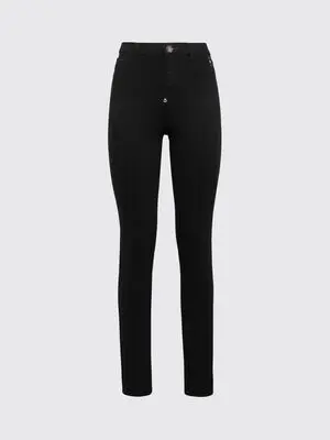 Philipp Plein High-waisted Skinny Jeans In Five-pocket Stretch - Black 1