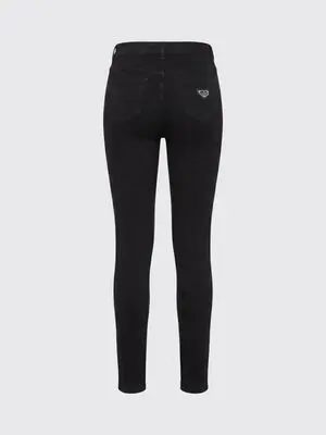 Philipp Plein High-waisted Skinny Jeans In Five-pocket Stretch - Black 1