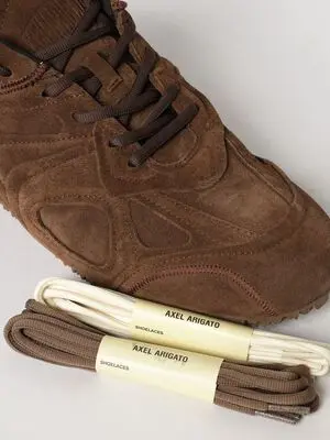 Axel Arigato Slow Runner Suede Calf Leather Sneakers With Embossed Logo