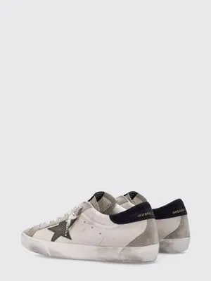 GOLDEN GOOSE Super-star Distressed Leather Sneakers With Contrast Logo