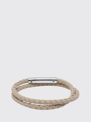 TOD'S Braided Calfskin Bracelet With Engraved Logo - Rope