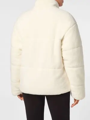 PLEIN SPORT Relaxed Fit Short Sports Jacket In Fleece With High Neck