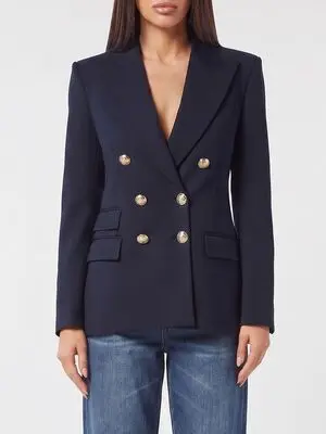Philipp Plein Embellished Double Breasted Jacket - Navy