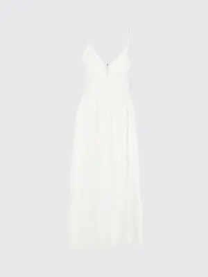 Tory Burch V-neck Spaghetti Strap Maxi Dress - White