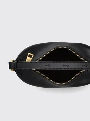 TOD'S Studded Leather Shoulder Bag - Black