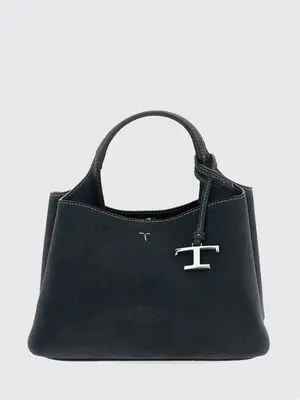 TOD'S Small Calfskin Handbag With Removable Shoulder Strap - Blue
