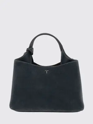 TOD'S Small Calfskin Handbag With Removable Shoulder Strap - Blue