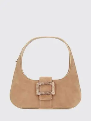 ROGER VIVIER Suede Handbag With Embellished Buckle