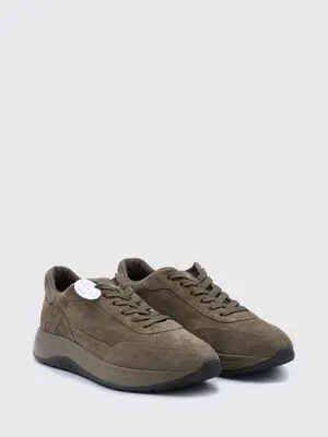 Hogan Hi-light Suede Calfskin Leather Sneakers With Tone-on-tone H Logo - Burnt