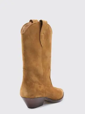 Isabel Marant Étoile Duerto Suede Calf-height Western Boots - Earth