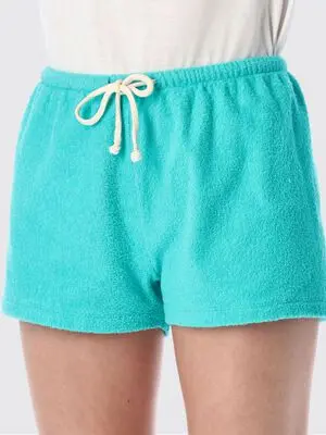 American Vintage Cotton Terry Jogging Shorts With Drawstring