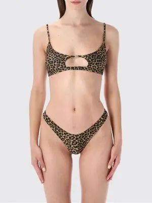 MATINEE Animal Print Bikini Top With Cut-out And Square Neckline - Multicolor