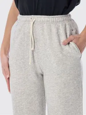 American Vintage High-waisted Cotton Jogging Trousers With Drawstring