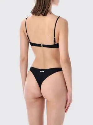 MATINEE Animal Print Bikini Top With U-neckline - Black