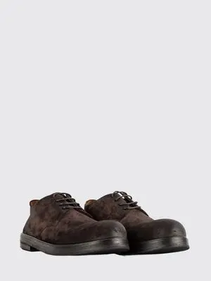 Marsèll Zucca Zeppa Suede Calfskin Derby Shoes With Leather Sole