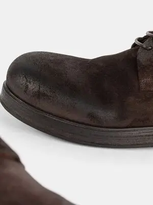 Marsèll Zucca Zeppa Suede Calfskin Derby Shoes With Leather Sole