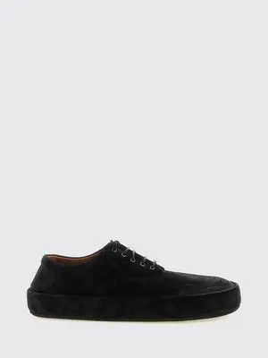 Marsèll Cassapelle Suede Calfskin Derby Shoes With Rubber Sole - Black