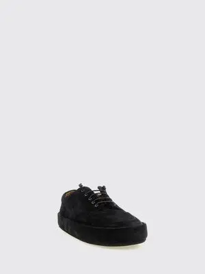 Marsèll Cassapelle Suede Calfskin Derby Shoes With Rubber Sole - Black