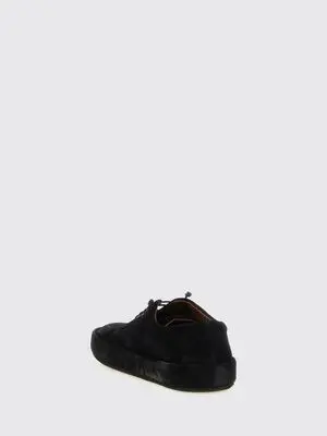Marsèll Cassapelle Suede Calfskin Derby Shoes With Rubber Sole - Black