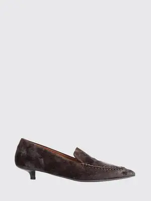 Marsèll Suede Loafer With Kitten Heel - Dark
