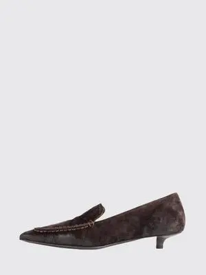 Marsèll Spino Suede Almond Toe Pumps - Dark