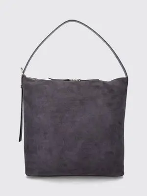 A.p.c. A.p.c. Large Vera Suede Shoulder Bag Grey