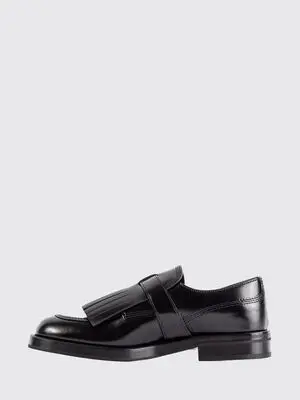 Church's Brushed Calfskin Monk Strap Shoes With Fringes And Round Toe
